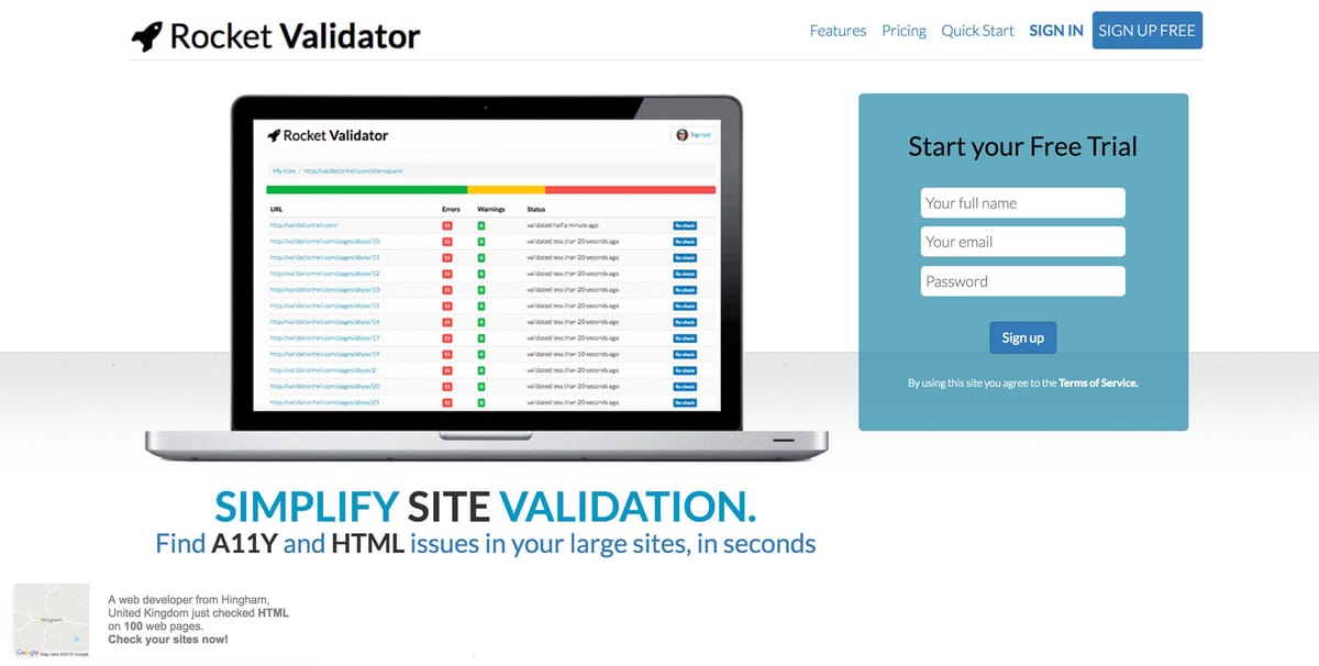 Rocket Validator's 20% Signup Increase